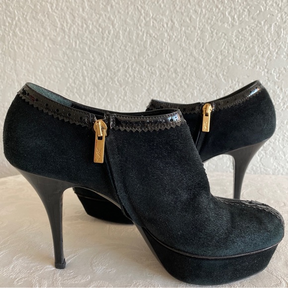 Yves Saint Laurent | Shoes | Yves Saint Laurent Side Zip Platform Ankle ...
